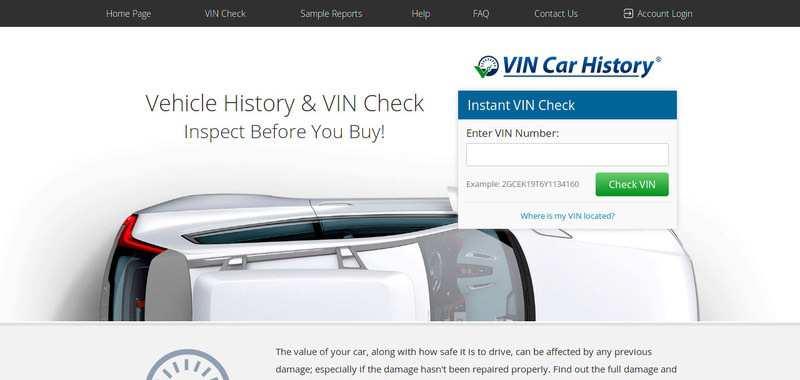 Carfax Report Vincheck
